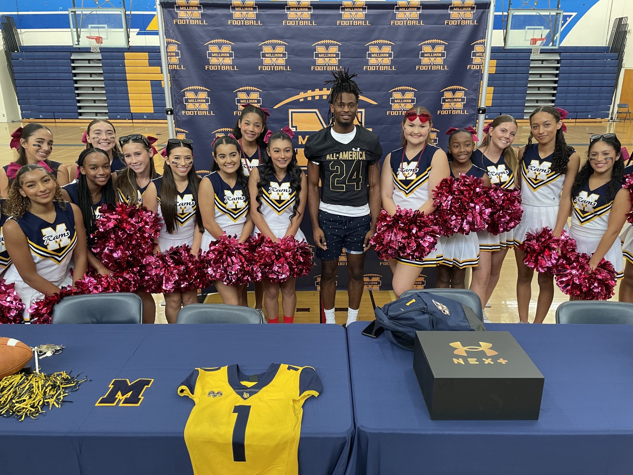 Football: Millikan’s Ryan Pellum Receives All-American Jersey, Makes ...
