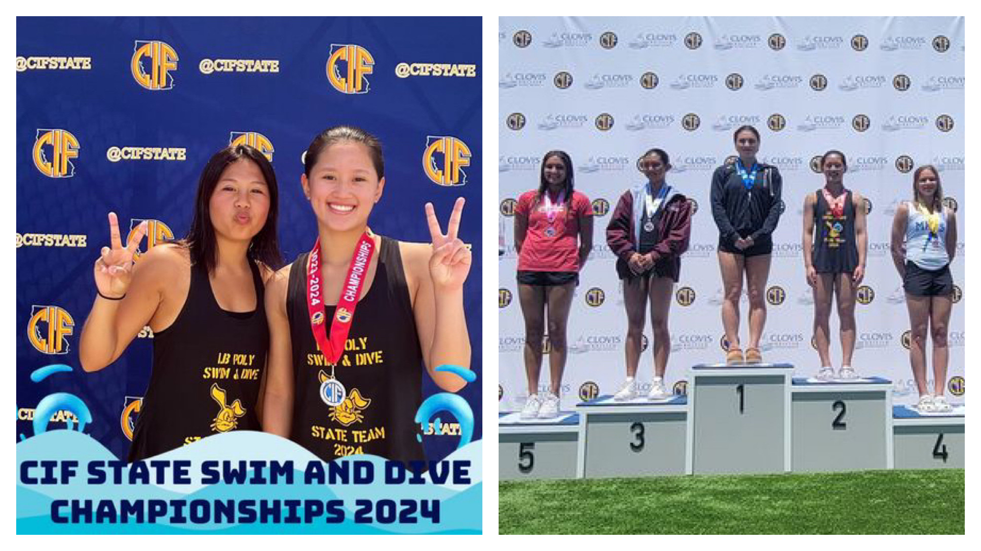 CIF Diving: Long Beach Poly’s Lobedecis Sisters Conclude Strong Season ...